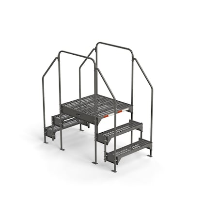 Ega Products Custom Work Platform, 3 Steps, Modular, 35"W x 39"L ...