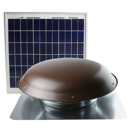 Maxx Air 433 CFM Solar Powered Roof Mount Power Attic Ventilator with ...