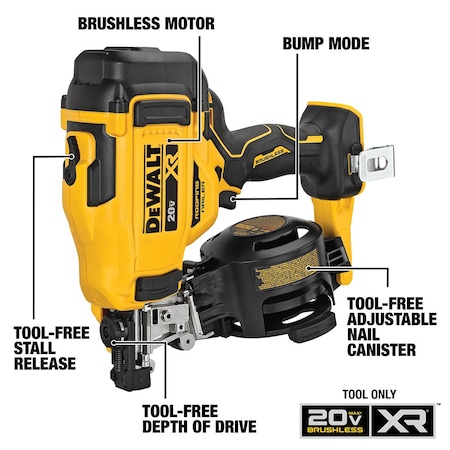 Dewalt roofing nailer 20v store