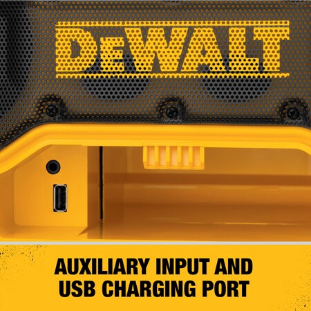 Dewalt FLEXVOLT Jobsite Charger Radio, Bare tool DCR025 | Zoro