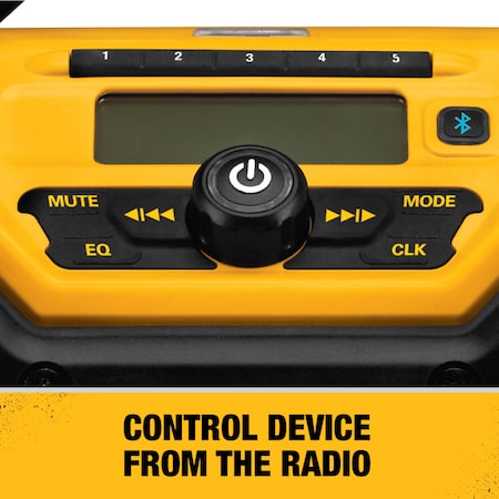 Dewalt FLEXVOLT Jobsite Charger Radio, Bare tool DCR025 | Zoro