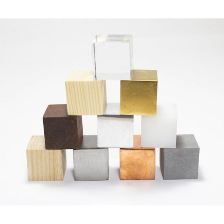 United Scientific Density Cube Set Of 10 In Wooden Storage DCSET10 | Zoro