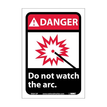 Nmc Danger - Do not watch.. 10 x 7 in. Peel-and-stick vinyl sign DGA12P ...