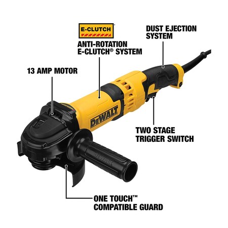 Dewalt 6 in. (150mm) High Performance Trigger Switch Grinder with No ...