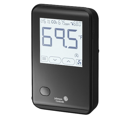 Johnson Controls Network Sensor, CO2, Black, Logo NSB8BHC242-0 | Zoro