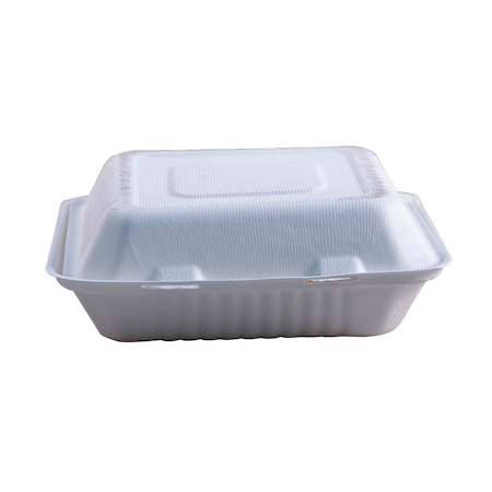 Empress Earth Compostable Hing Container, 9"W x 9"D x 3"H, 200PK EHL-91 ...