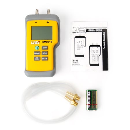 Uei Test Instruments Dual Input Differential Digital Manometer EM201B ...