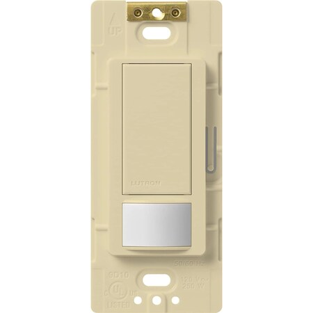 Lutron Vacancy Sensor, PIR, 900 sq ft, Ivory MS-VPS6M2-DV-IV | Zoro