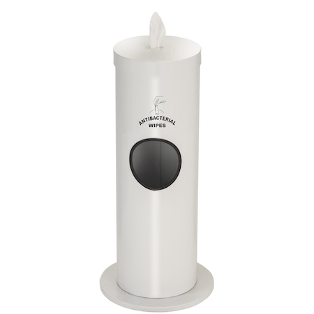 Glaro Dispenser/Receptacle, Removable F1029-S-WH | Zoro