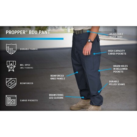 Propper Mens Tactical Pant, Khaki, Size XL Reg F520138250XL2 | Zoro
