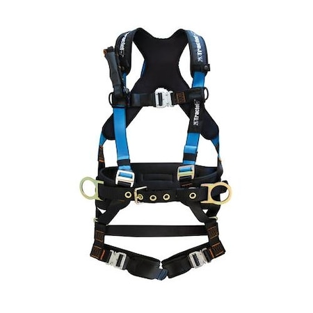 Tractel Elastrac Full Body Harness, Industrial Fall Arrest, Belt, S Size FMT95S | Zoro