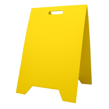 Visual Workplace A Frame Sign, Corrugate, 12"x18", Yellow 15-1904 ...