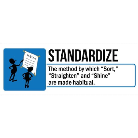 Visual Workplace Lean Banner, 13 oz., 3 ft.x8 ft., 5S Standard 60-45 ...