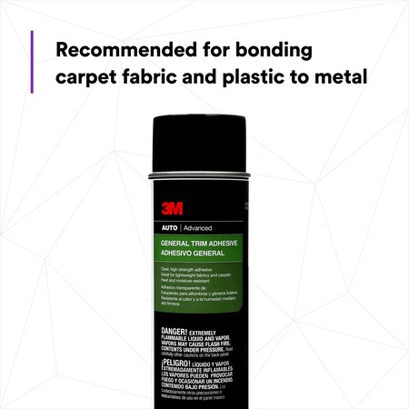 3M Spray Trim Adhesive, 8088 Series, Clear, 24 oz, Aerosol Can 08088 | Zoro