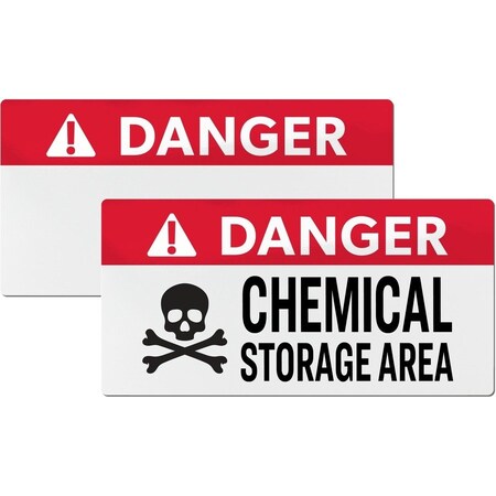 Avery ANSI Header Sign Labels, 3" Core Rolls, "DANGER", Perm, 4"x2 ...