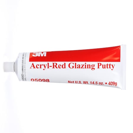 3M Glazing Putty, 14.5 oz, Tube, Red 05098 | Zoro