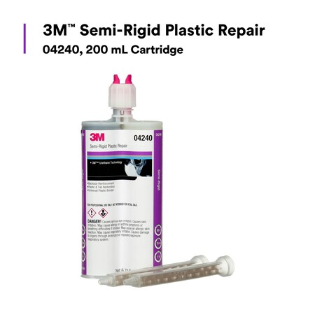 3M Instant Adhesive, Semi-Rigid Plastic Repair Series, Clear, 0.07 oz ...