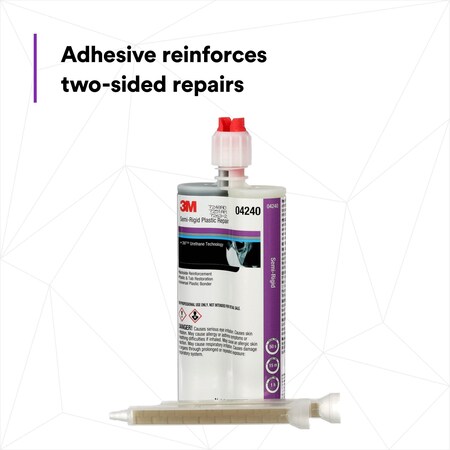 3M Instant Adhesive, Semi-Rigid Plastic Repair Series, Clear, 0.07 oz ...