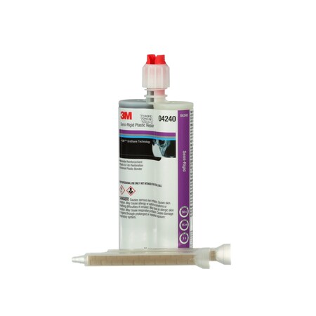 3M Instant Adhesive, Semi-Rigid Plastic Repair Series, Clear, 0.07 oz ...