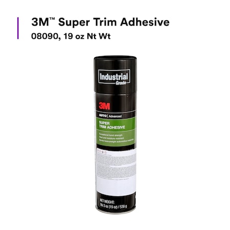3M Spray Trim Adhesive, 8090 Series, Yellow, 19 oz, Aerosol Can 08090 ...