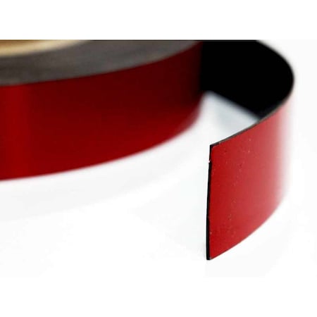 Visual Workplace Magnet-Strip, .030", 2"x50, Red 40-702-0250-623 | Zoro