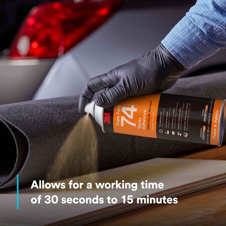 3M Spray Adhesive, Foam Fast 74 Series, Orange, 16.9 oz, Aerosol Can ...
