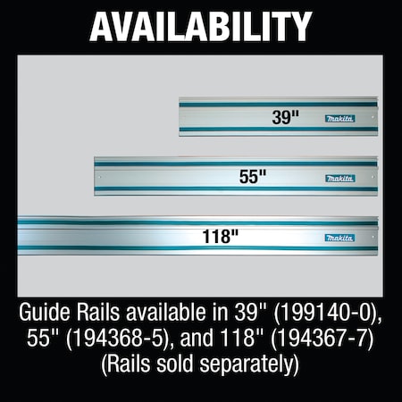 Makita 118" Guide Rail 194367-7 | Zoro