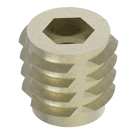 Zoro Select Hex Drive Threaded Insert, #10-32 Int Thrd Sz, 25/64 in L ...