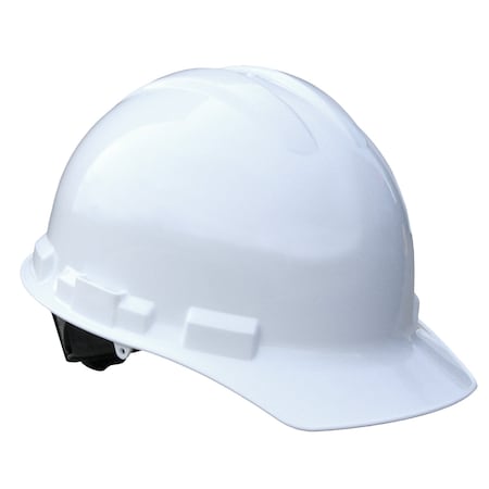 Radians Hard Hat, HDPE, 4 Point Point Pinlock, Type 1, Class E, White ...