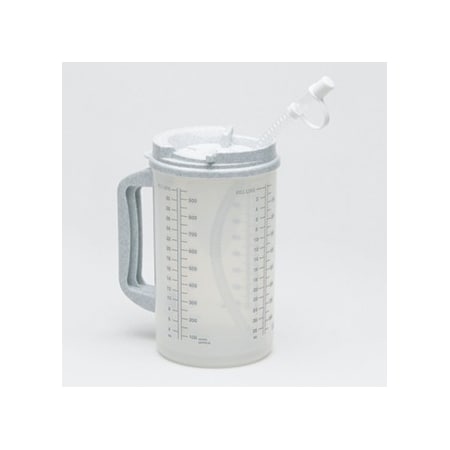 Medegen Medical Products Insulated Mug w/Straw, Trnslcnt/Gray, PK50 ...