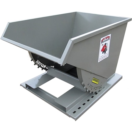 Hippo Hopper Hopper, w/Rollers, Lid, 1 yd., 4000 lb. HH16MD-CP-L | Zoro