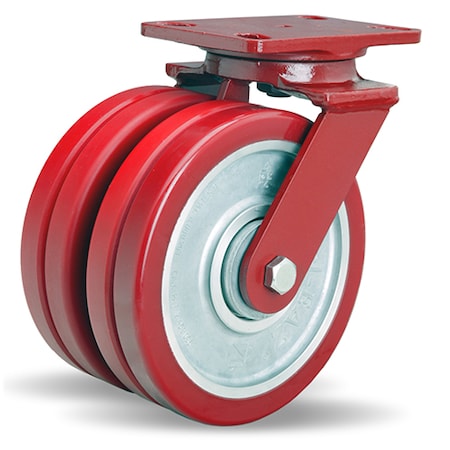 Hamilton Heavy Service Dual-Wheel Swivel Caster, 8" x 2" Swivel-EAZ ...