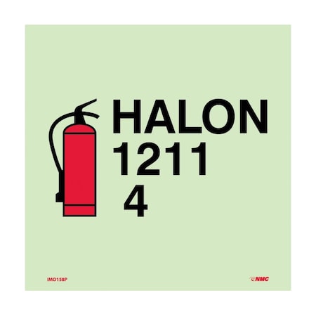 Nmc Symbol Fire Extinguisher Halon Imo Label IMO158P | Zoro