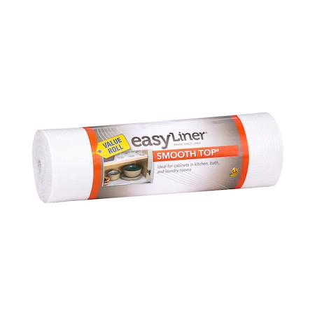 Easy Liner Shelf Liner 12"x20 ft., White, Width: 12 IN SMOOTH TOP EASY ...