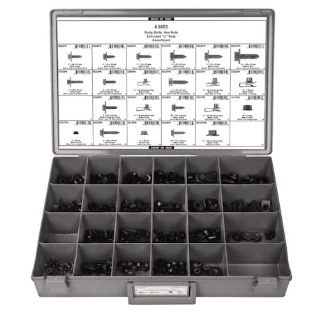 Disco Body Bolts, Hex Nuts, U-Nuts, 203 pcs. 8603 | Zoro