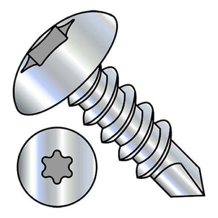 Zoro Select Self-Drilling Screw, #10-16 x 3/4 in, Zinc Plated Steel ...