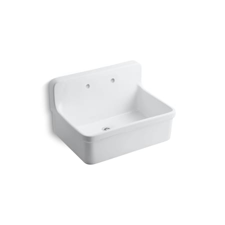 Kohler Gilford Scrub-Up/Plaster Sink With T, Wall Mounted Mount, 2 Hole ...