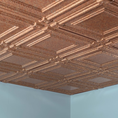 Fasade Coffer 2Ftx2Ft Lay In Ceiling Tile , PK 5, 5 PK PL6119 | Zoro