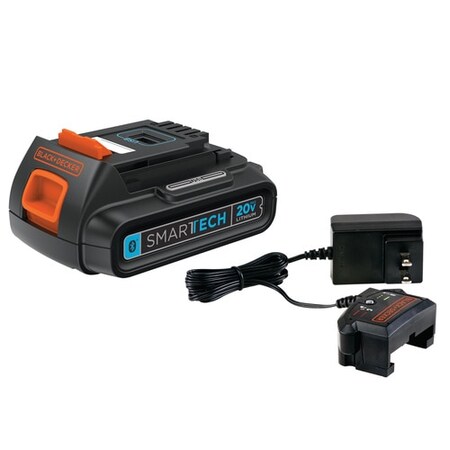 Black & Decker 20V MAX* Lithium Ion SMARTECH(TM) Battery + Charger LBXR20BTK | Zoro