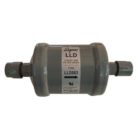 Supco Liquid Line Dryer, 3/8" SAE, 8"cu. LLD083 | Zoro