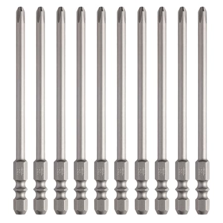 Vessel Power Bit 1/4" Hex Ab, +2x4.5x100H, PK10 MAB16P245100H | Zoro