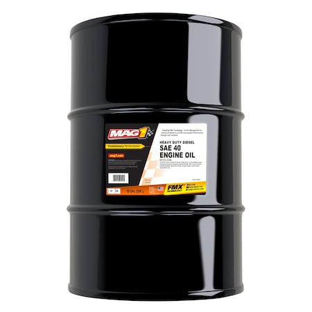 Mag 1 HD Diesel Engine Oil, SAE 40, 55 gal. Drum 62855 | Zoro
