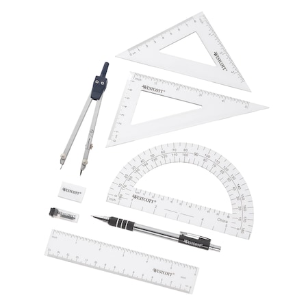 Westcott Math Sets, 8 pc. Math Set 15890 | Zoro