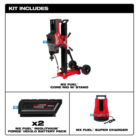 Milwaukee Tool MX FUEL Core Rig Kit with Stand MXF302-2HD | Zoro