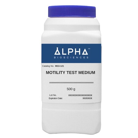 Alpha Biosciences MOTILITY TEST MEDIUM M13-121-10KG | Zoro
