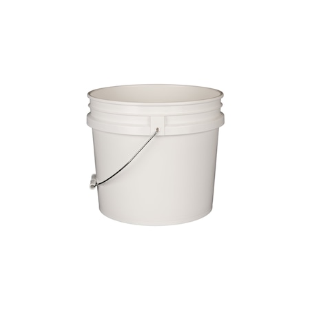 Basco Plastic Pail, Tapered, Open Head, 3.5 Ga N2135W | Zoro