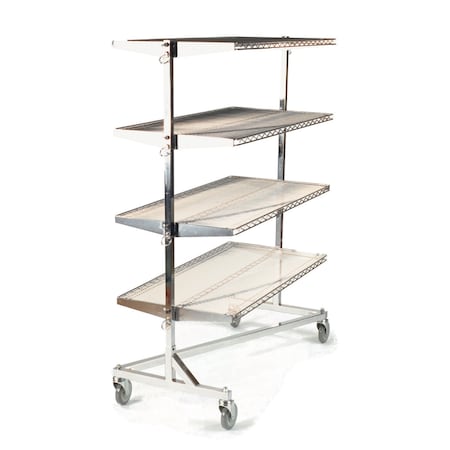 Irsg Nesting Wire Cart with 4 Collapsible Standard Shelves NT-1848 | Zoro