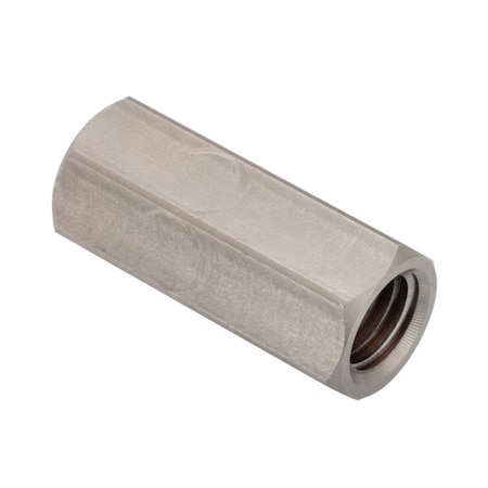 Ampg Coupling Nut Reducer, 3/8"-16 and M12, Stainless Steel, Grade 18-8 ...