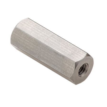 Ampg Coupling Nut, #8-32, 18-8 Stainless Steel, Not Graded, Plain, 1 in ...