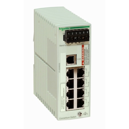 Schneider Electric Network switch, Modicon Networking, basic managed, 8 ...